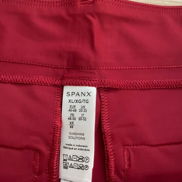 SPANX | Shorts | Nwt Spanx Sunshine Shorts 6 In Dark Cherry Size Xl ...